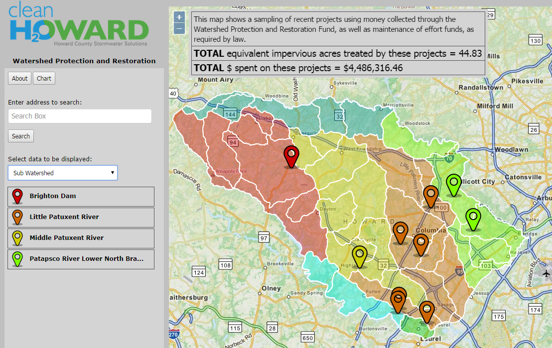 Maryland Watershed Map